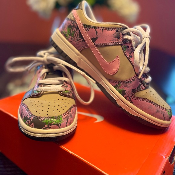 Nike | Shoes | Nike Dunk Low Floral Gs | Poshmark